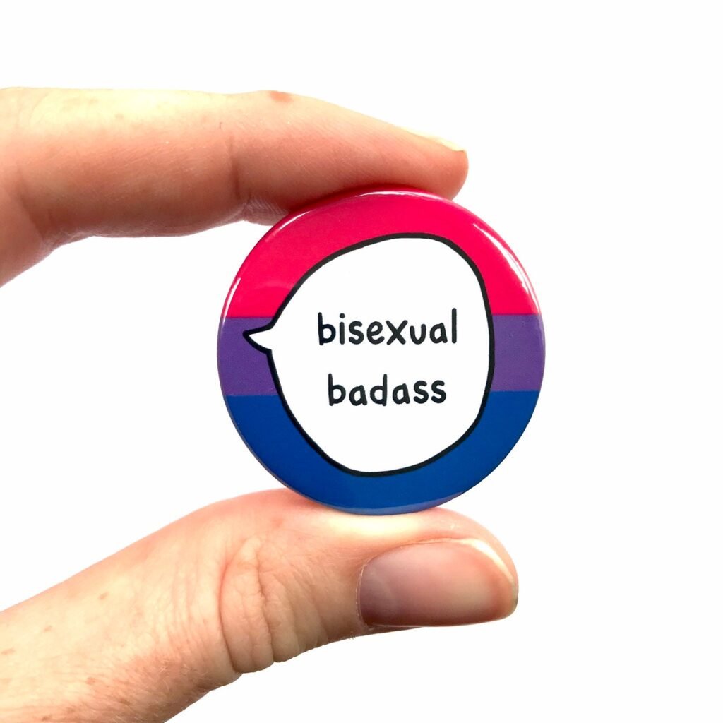 Bisexual Badass – Bi – Pin Badge Button - Sootmegs